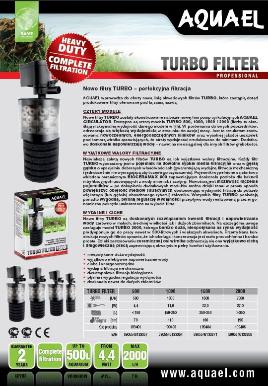 Filtr Turbo 2000 Aquael - Sklep akwarystyczny Nemo-sklep.pl - Sklep ...